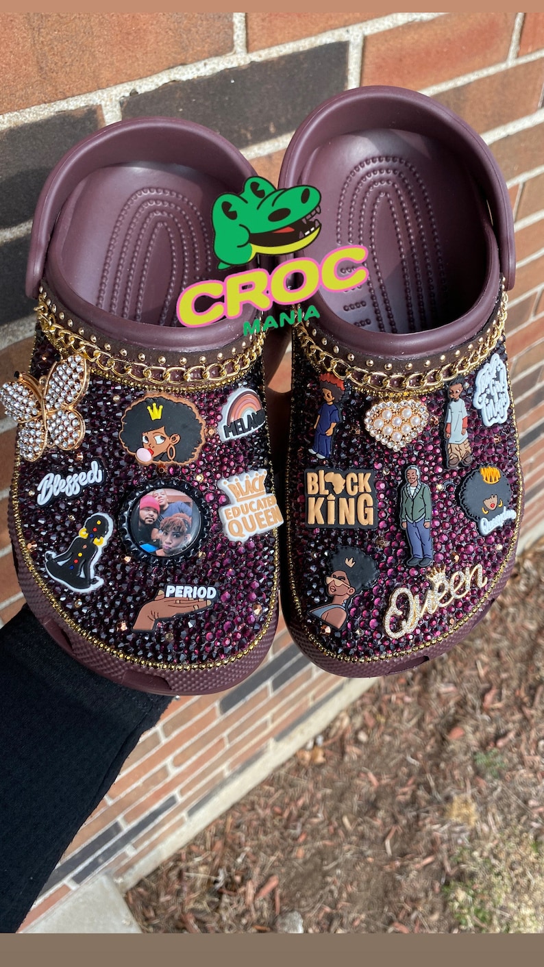 Women’s Blinged Crocs - Etsy