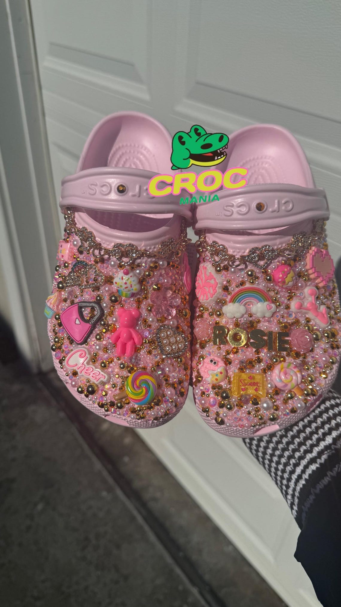 Blinged Girl Crocs - Etsy
