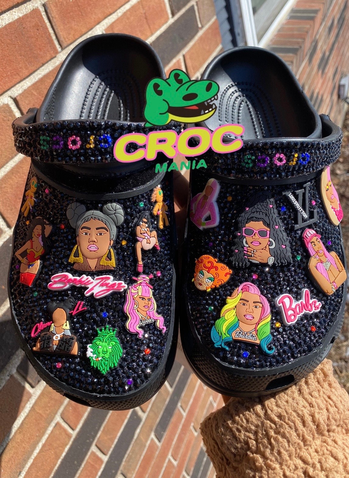 Women’s Blinged Crocs - Etsy