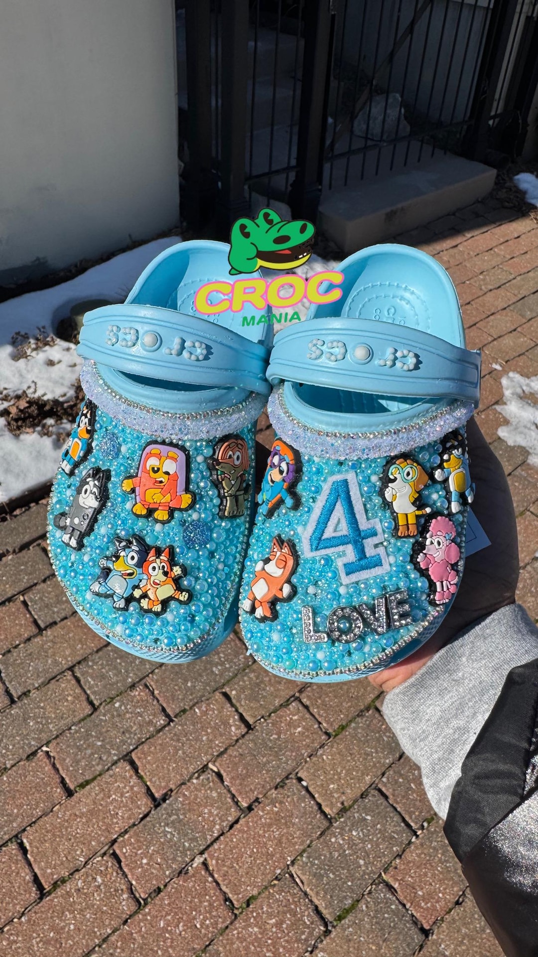 Blinged Toddler Girl Crocs - Etsy