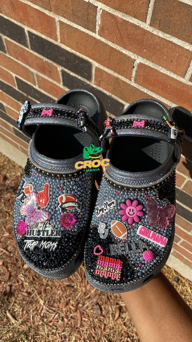 Women’s Blinged Crocs - Etsy