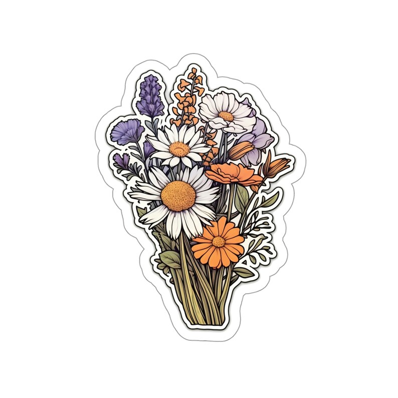 Wildflowers Sticker - Etsy