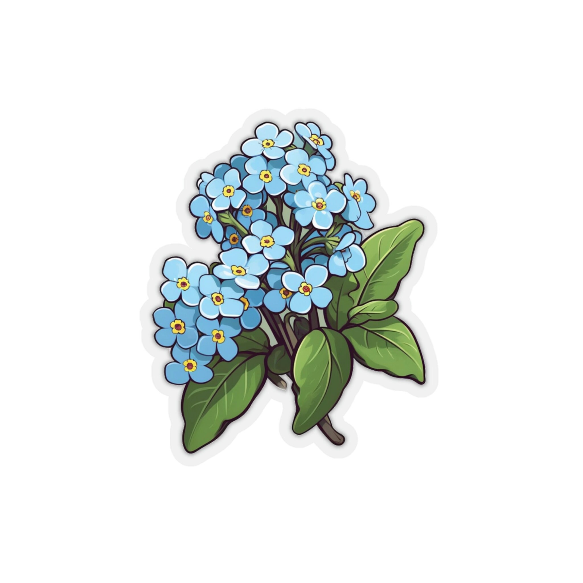 Forget-me-not Sticker - Etsy