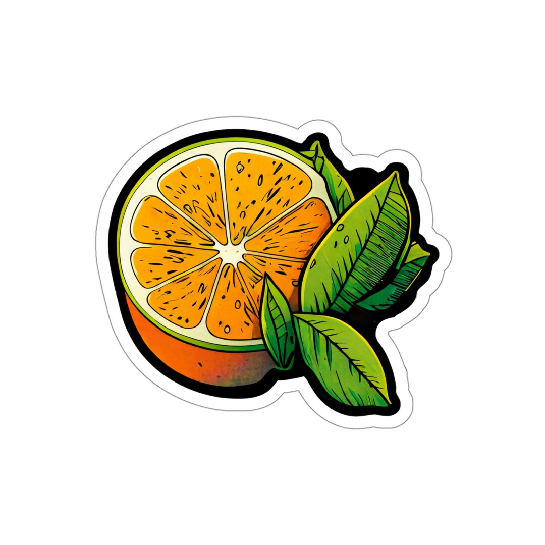 Orange Sticker - Etsy