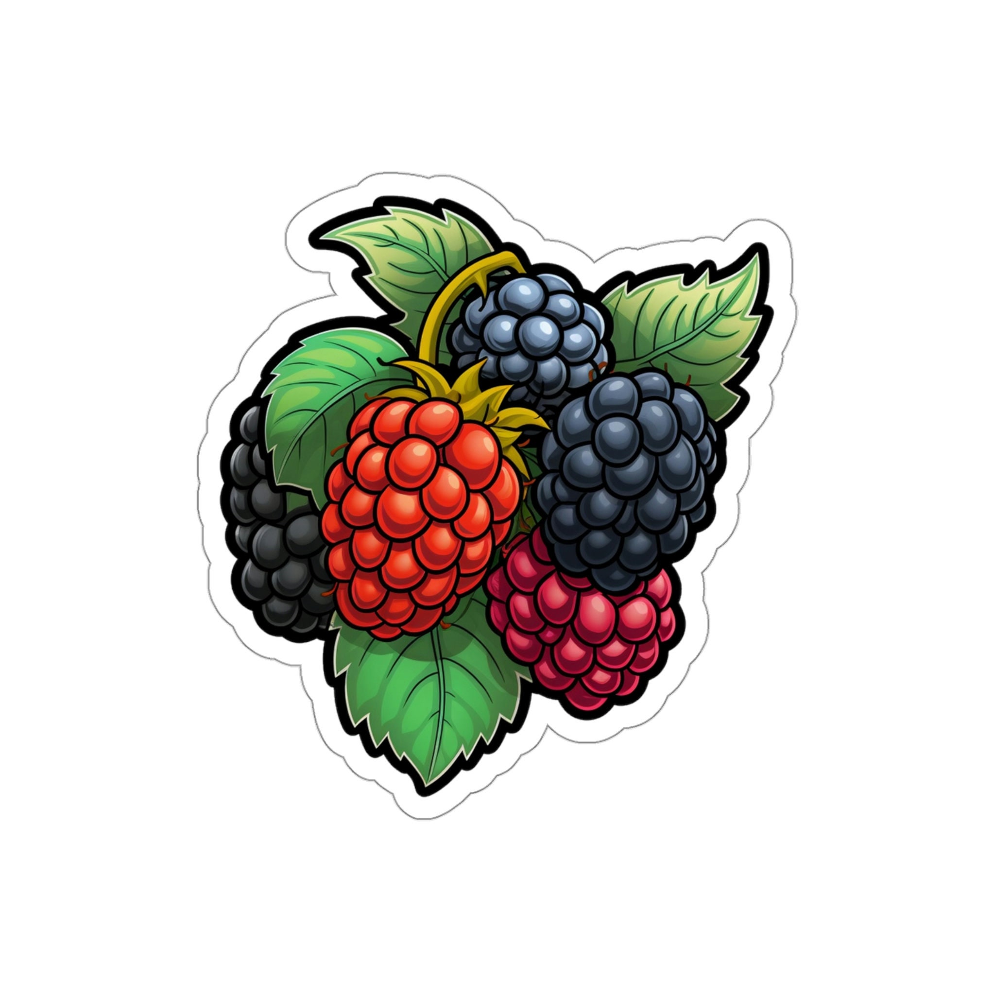 Raspberries Sticker - Etsy