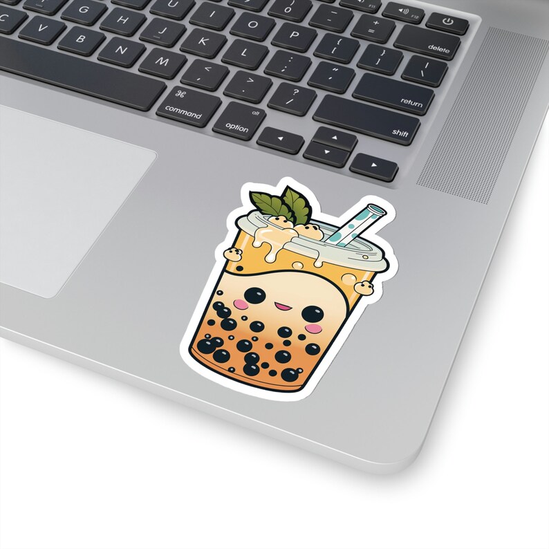 Caramel Milk Tea Boba Sticker - Etsy