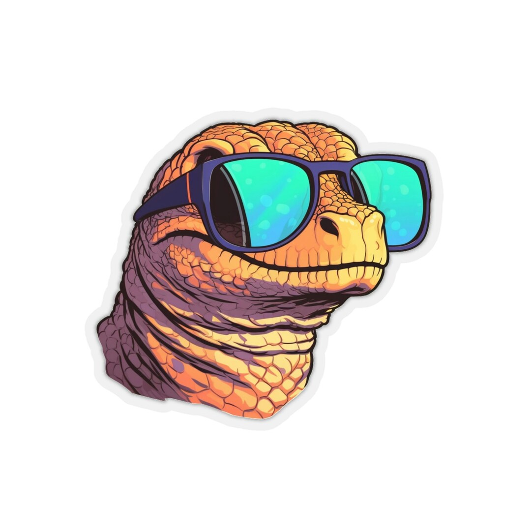 Orange Cool Pit Viper Sticker - Etsy