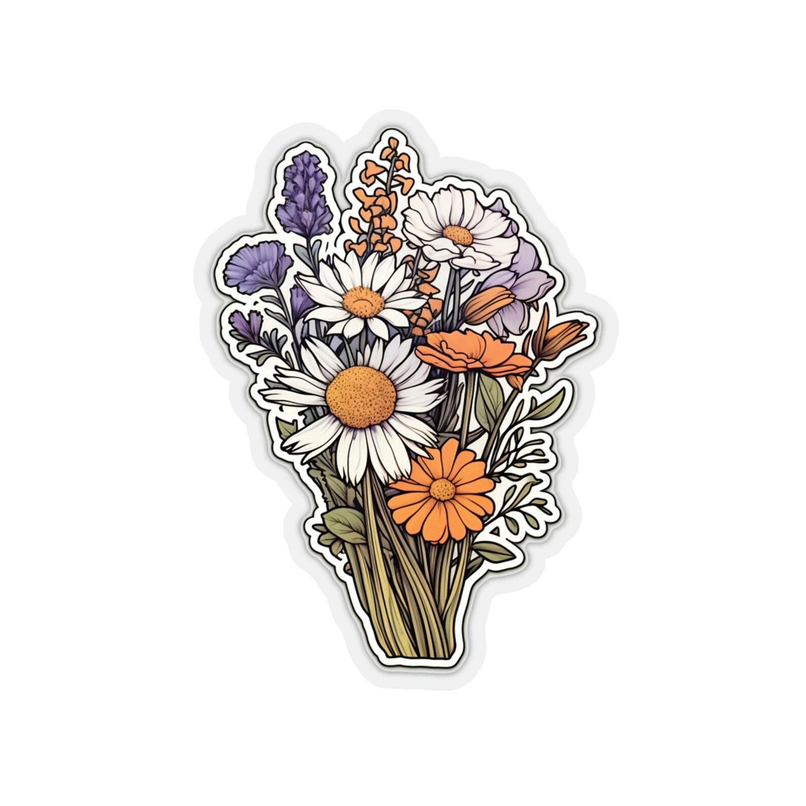 Wildflowers Sticker - Etsy