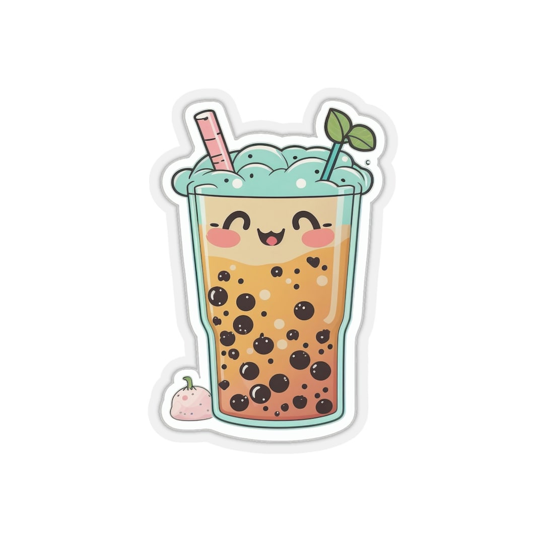 Cute Milk Tea Boba Sticker - Etsy