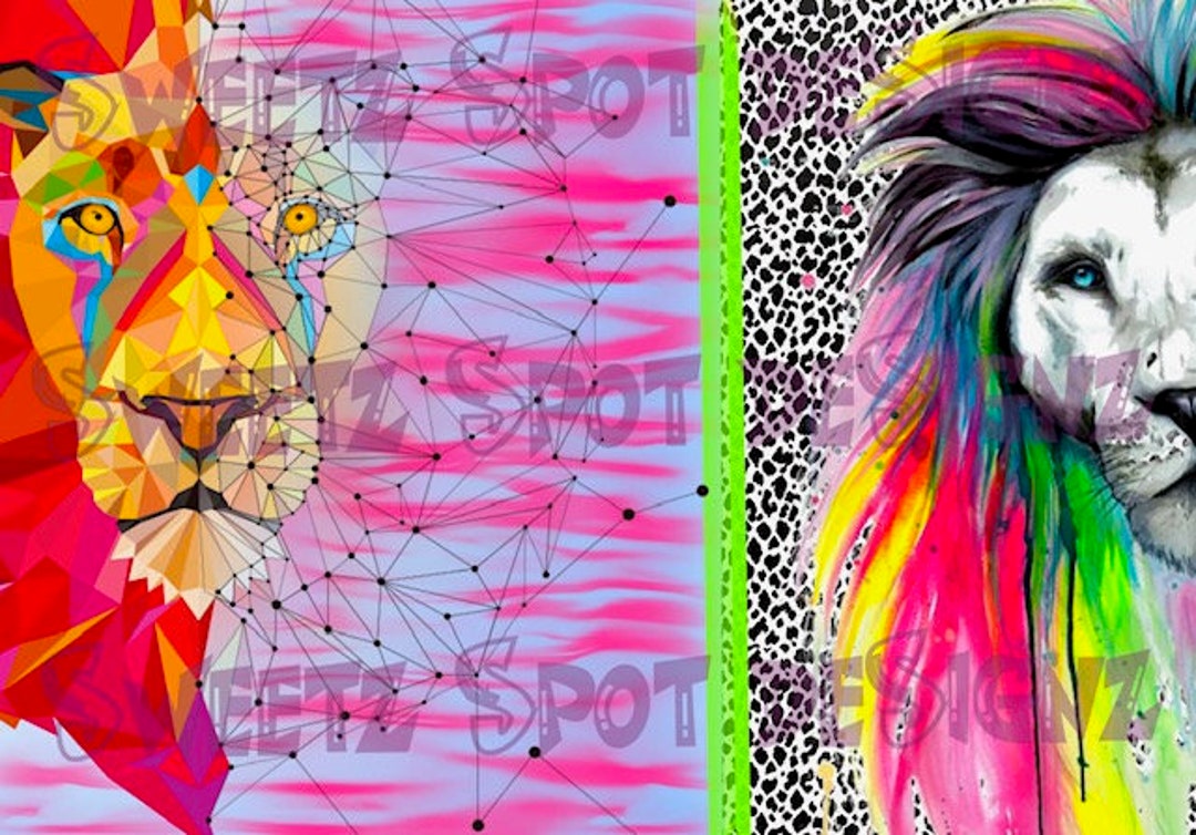 Leo, Zodiac Life, 300dpi, PNG, Planner Cover Art, Colorful Leo ...