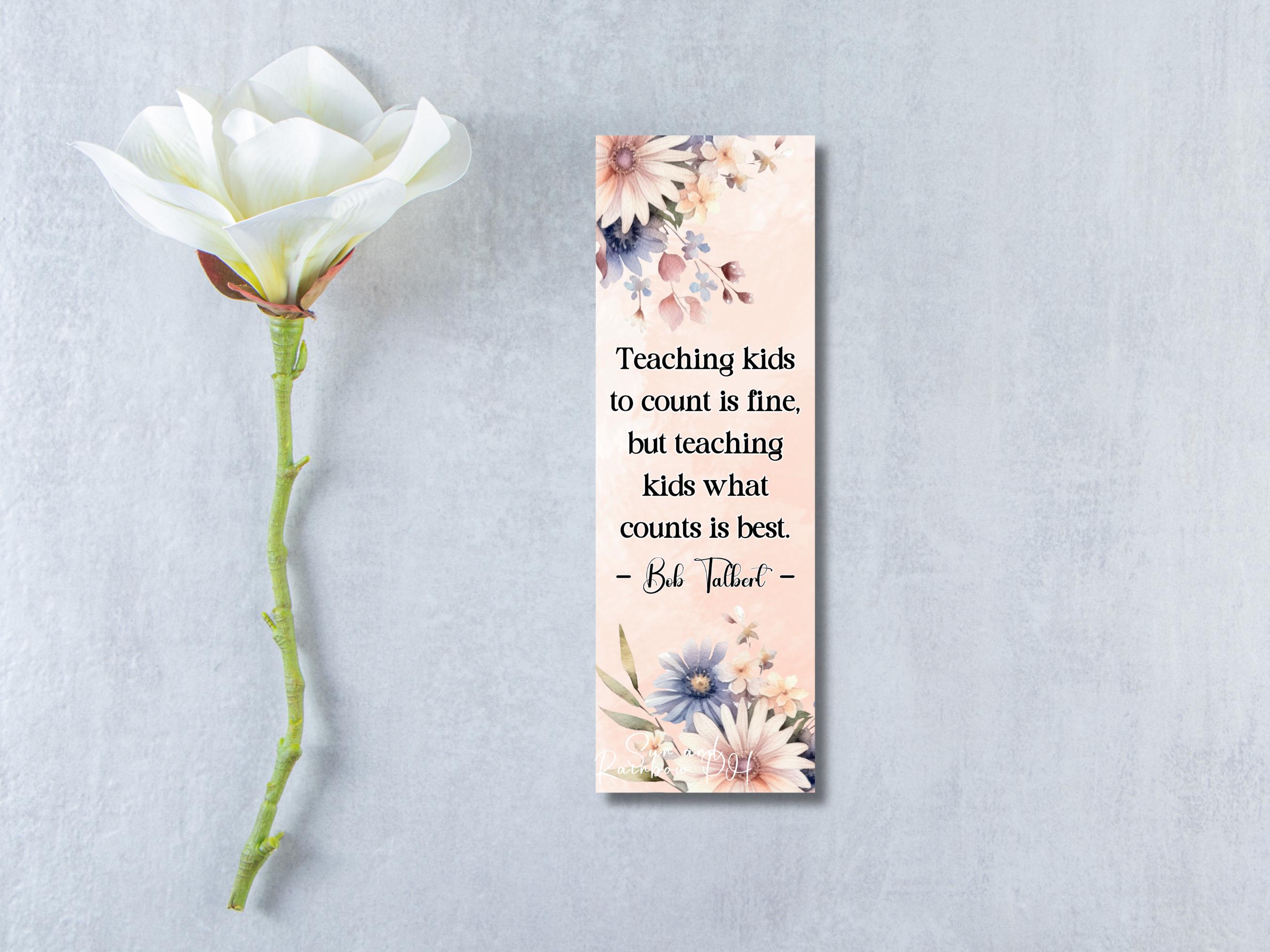 Inspiring Quotes for Teachers Bookmark Set, Quotes to Uplift and ...