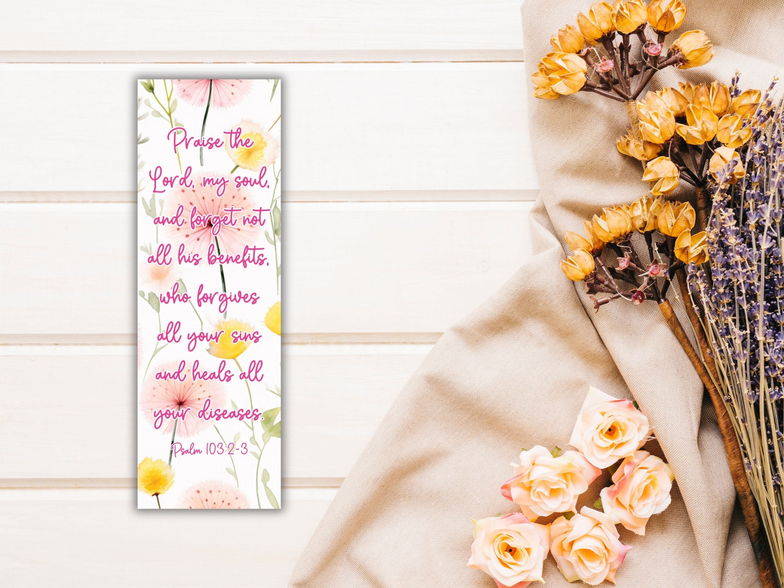 Healing Grace Imprints: Bible Verses Bookmark Set, Bible Verses for ...