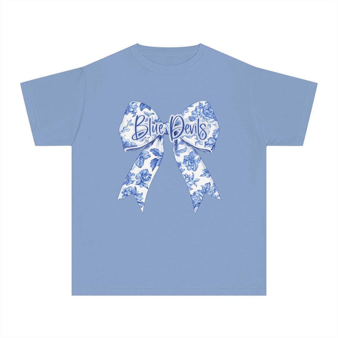 Blue Devil Bow - PNG Digital File - Etsy