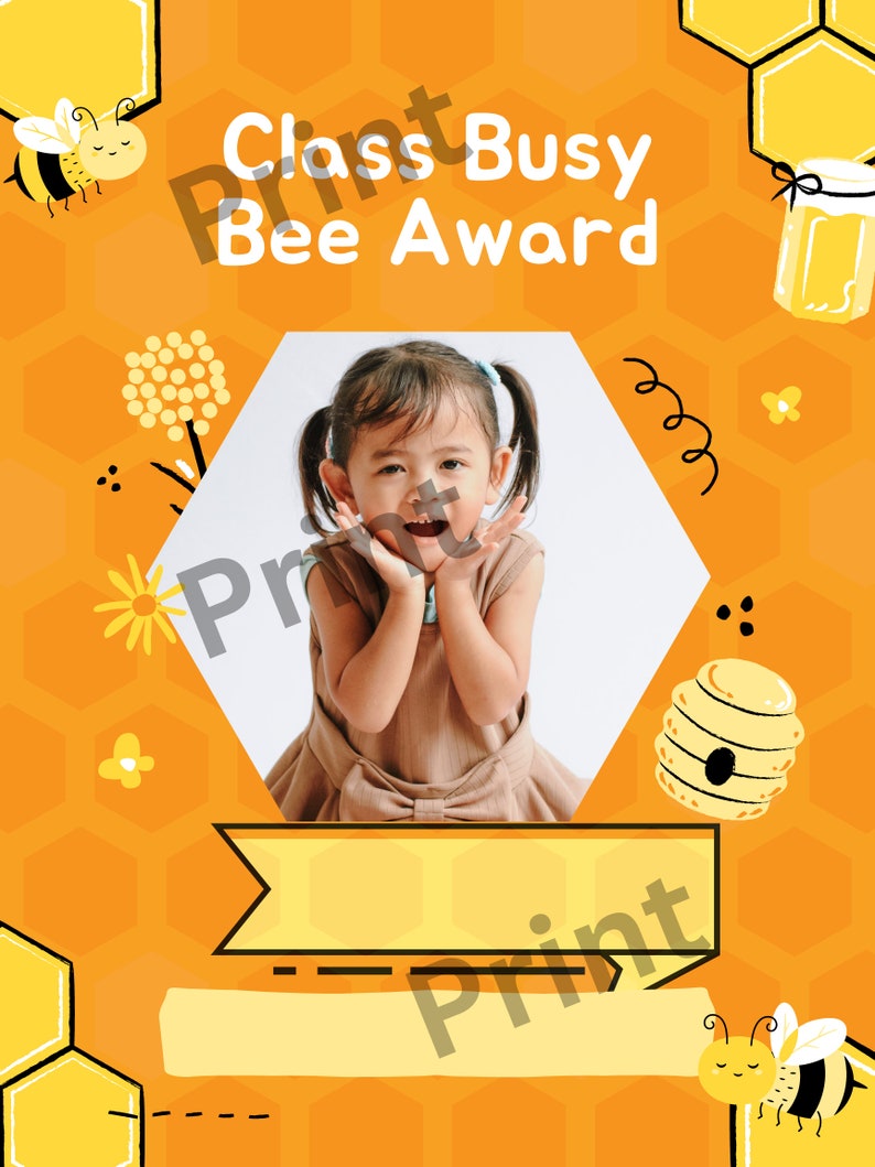 Bee Hive Student of the Month Poster: Recognizing Excellence and ...