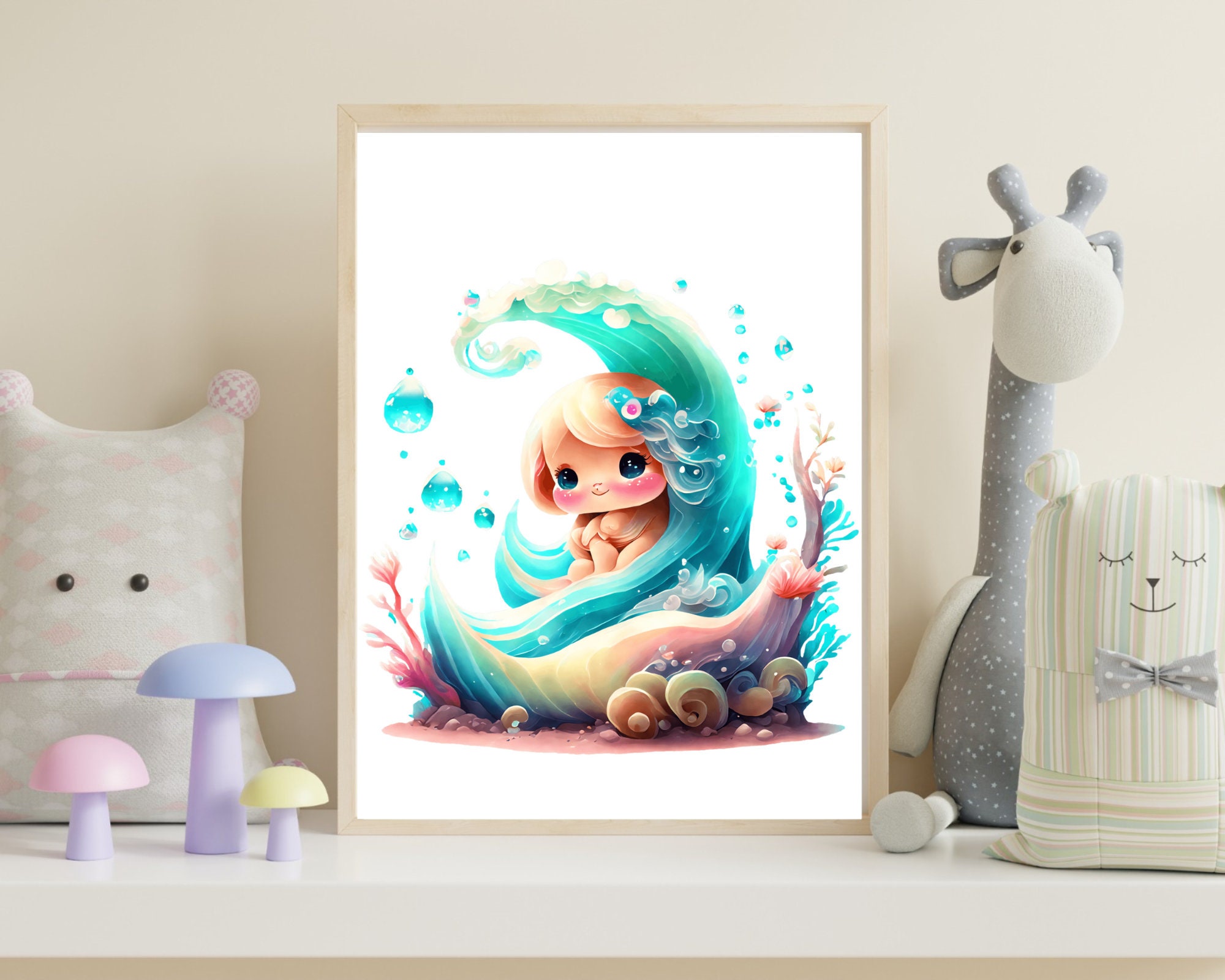 Ethereal Fairy Wall Art, Nursery Decor, Fairy Nursery Wall Art, Digital ...