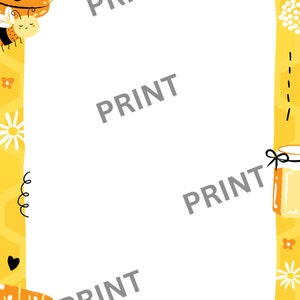 Bee Theme Blank Page Border: Buzzworthy Classroom Decor and Printables ...