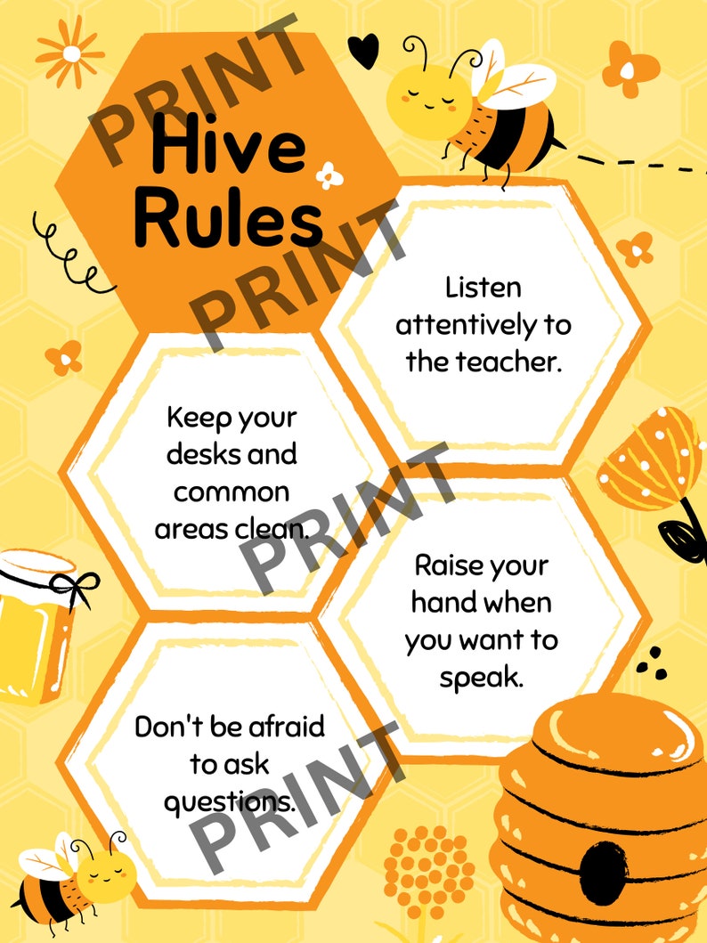Beehave Classroom Poster - Etsy