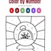 Christmas Snow Globe Color by Number Printable – Fun Holiday Coloring ...