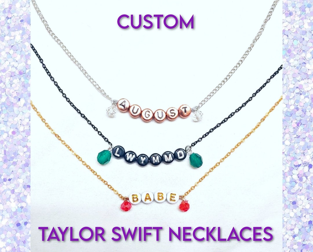 Custom Taylor Swift Necklaces Eras Tour Neclaces Taylor Swift Songs ...