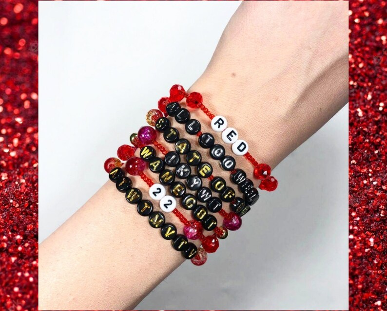 Taylor Swift Friendship Bracelets Red Collection - Etsy