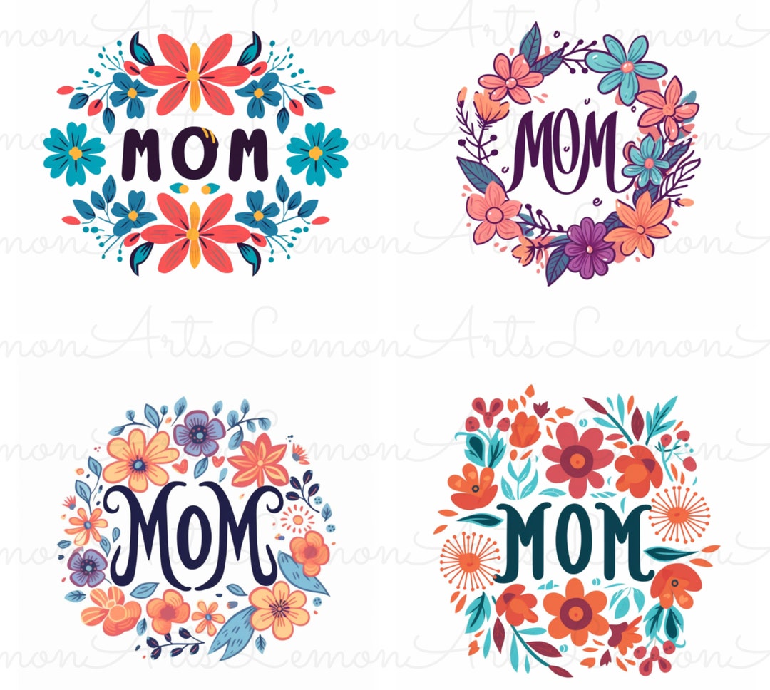 Mom Flower Png, Mom Definition, Mother's Day Png, Mother's Day Floral ...