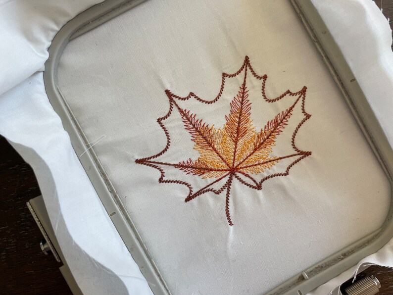Maple Leaf Design | Machine Embroidery | Instant Digital File | PES ...