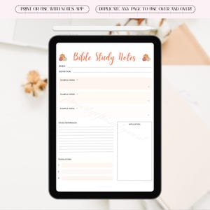 Bible Study Guide- Word Method, Digital Bible Study, Bible Study ...