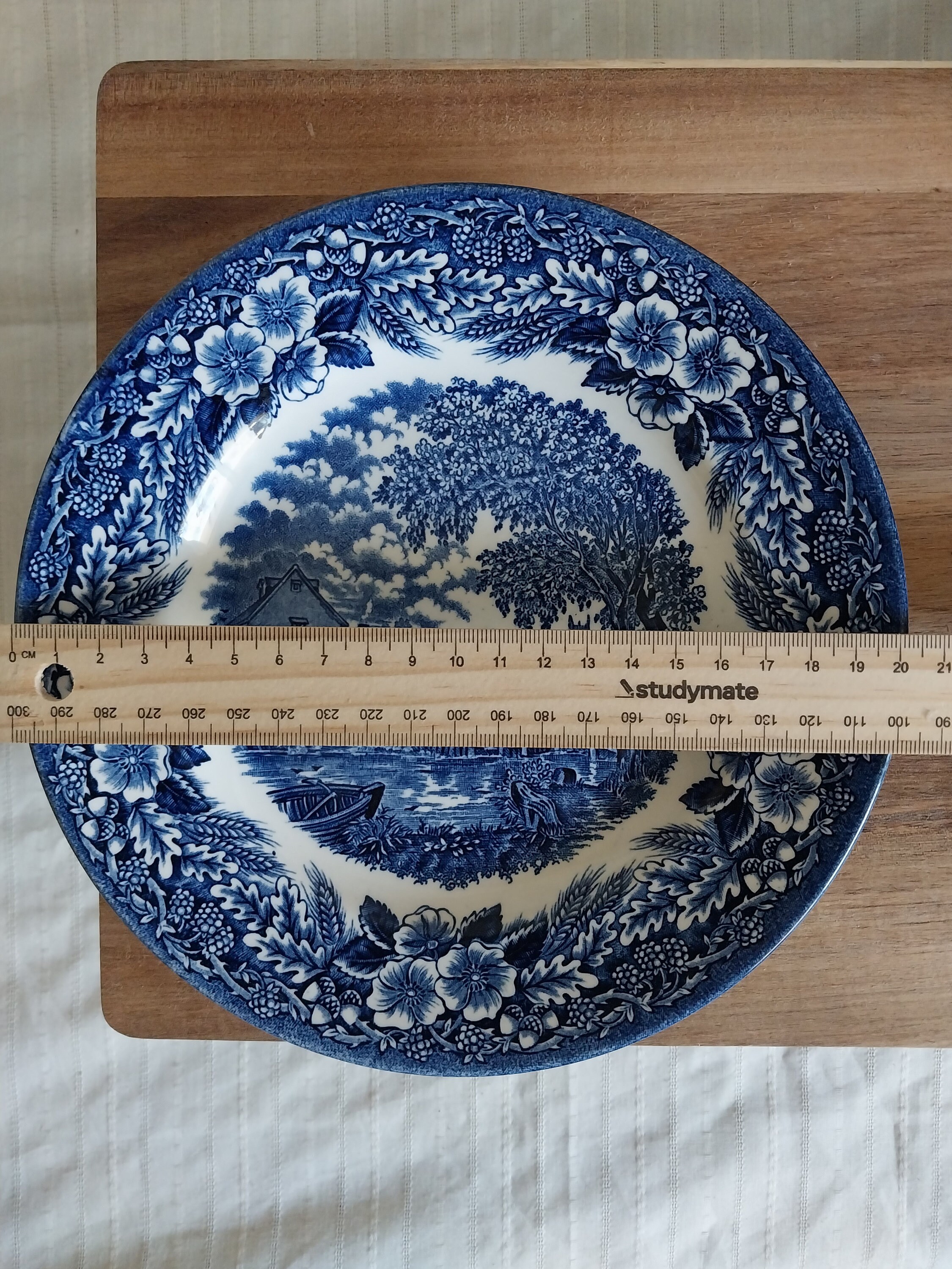 RARE Vintage Ironstone Transferware English Country Scene Decorative ...