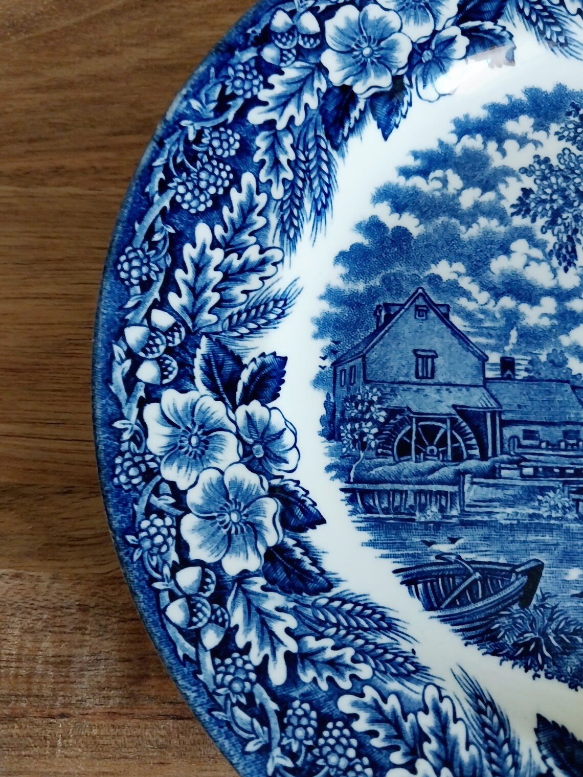 RARE Vintage Ironstone Transferware English Country Scene Decorative ...