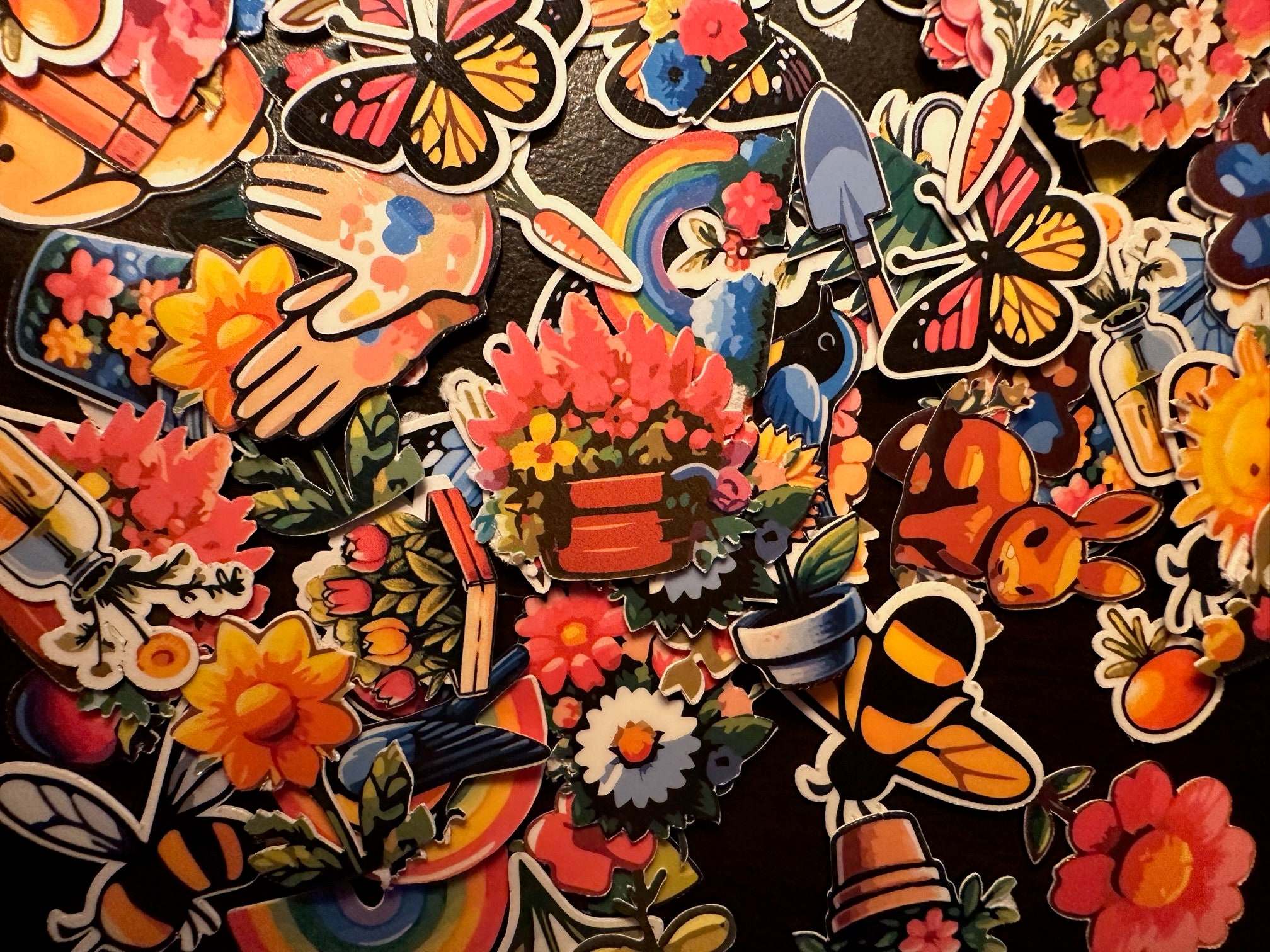 50 Pack of Spring Themed Stickers 1 Inch - Etsy