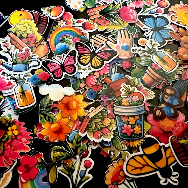 Spring Stickers - Etsy