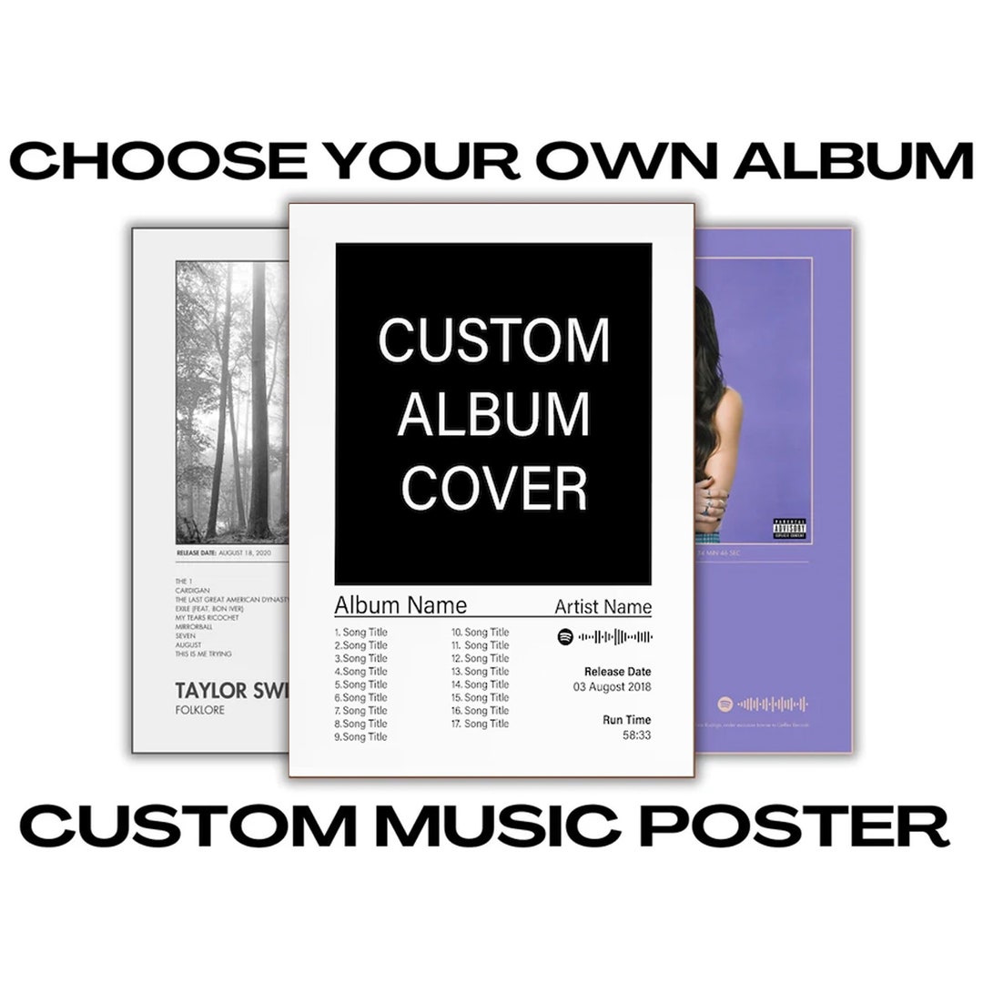 Custom Album Cover Posters Paper WITHOUT FRAME Album Cover - Etsy