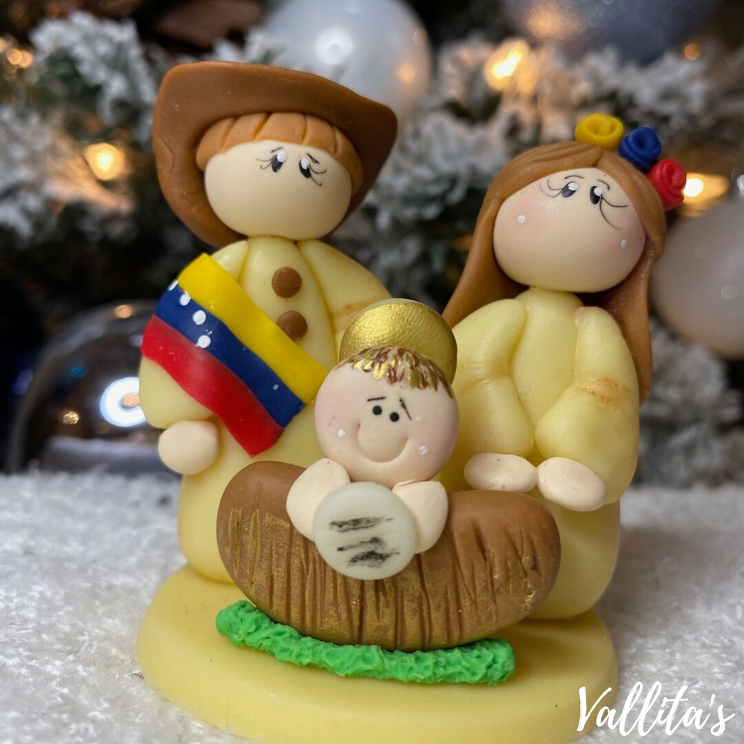 Nativity in Flexible Mass, Porcelanicron Nativity Scene/cold Porcelain ...