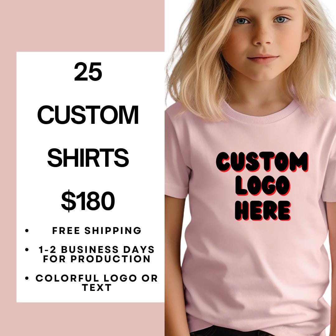 Shirts for Business or Family, Bulk Custom Shirt Order 25 Shirts ...