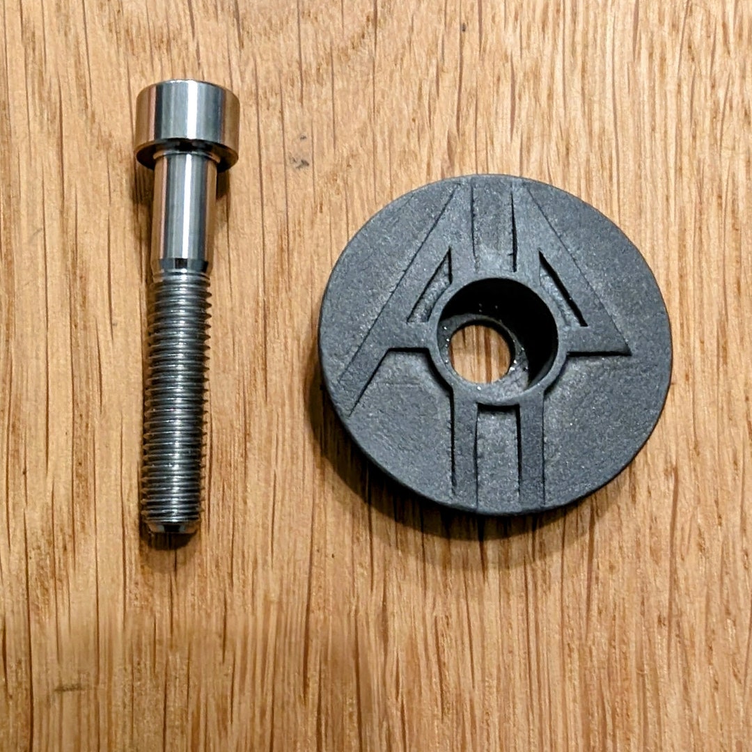 Stem / Headset Cap 3D Printed Titanium or Stainless Steel-ap Logo! - Etsy