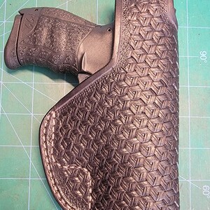 Walther P22 Holster, Leather Holster Walther P22, Hand-stamped Leather ...