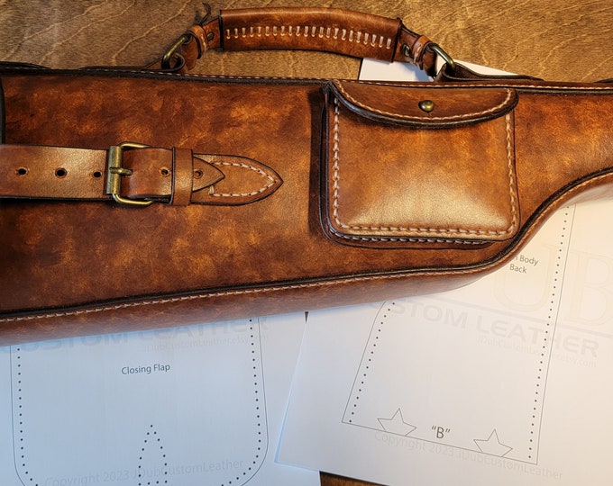 Henry Takedown Survival Rifle Case PATTERN Only, Leather Rifle Case ...
