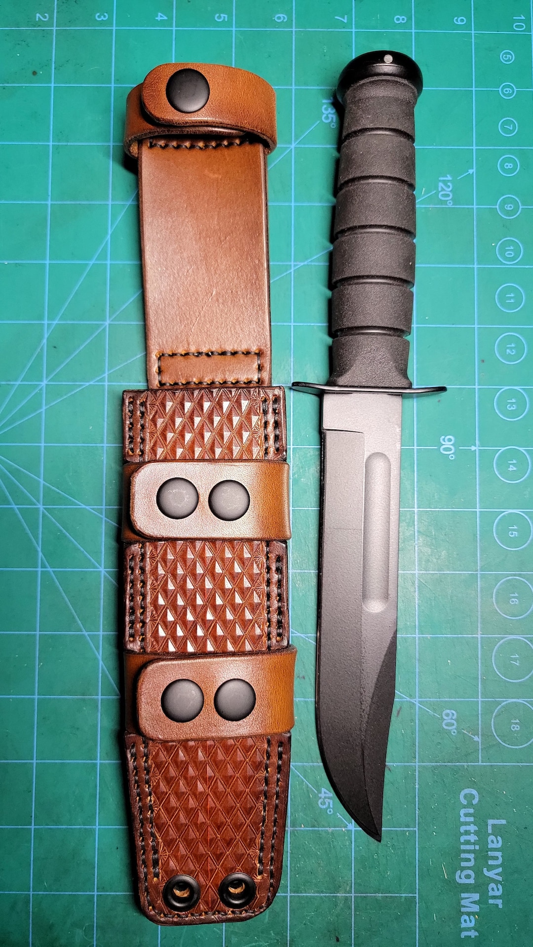 Ka-bar Sheath, Ka-bar Knife, USMC Ka-bar Sheath, USMC Ka-bar, Leather ...