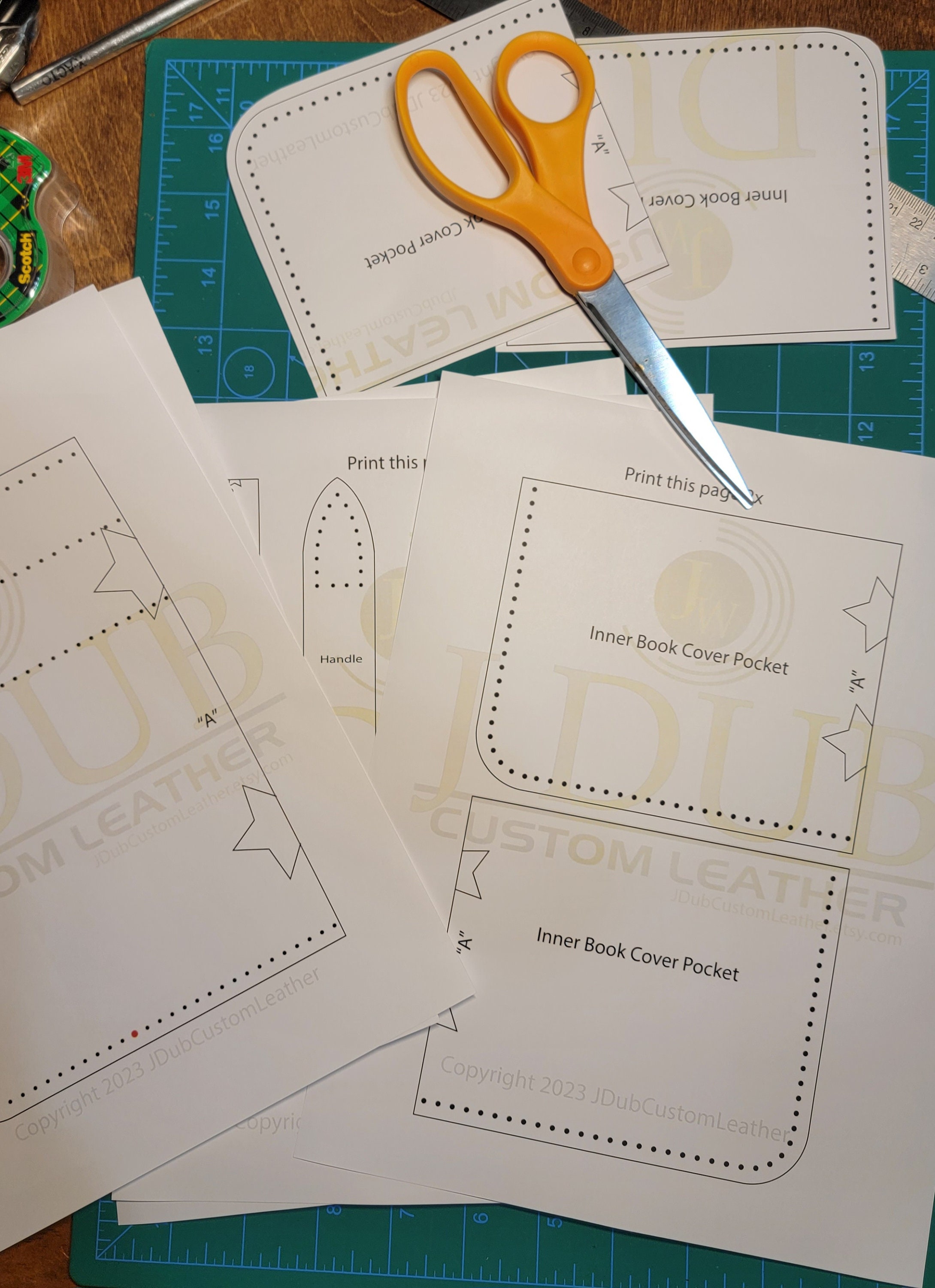 Book Cover PATTERN Only, Bible Cover, Leather Bible Cover Pattern ...