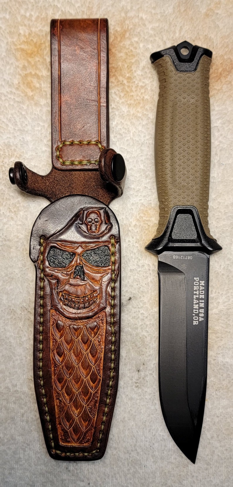 Gerber Strongman Fixed Blade Sheath PATTERN ONLY, Knife Sheath Pattern ...