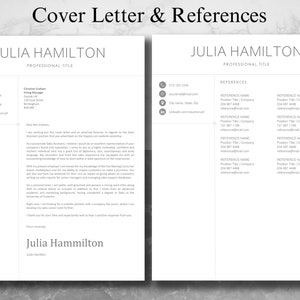 Resume Template Word, Apple Pages Resume, Professional Resume, CV ...