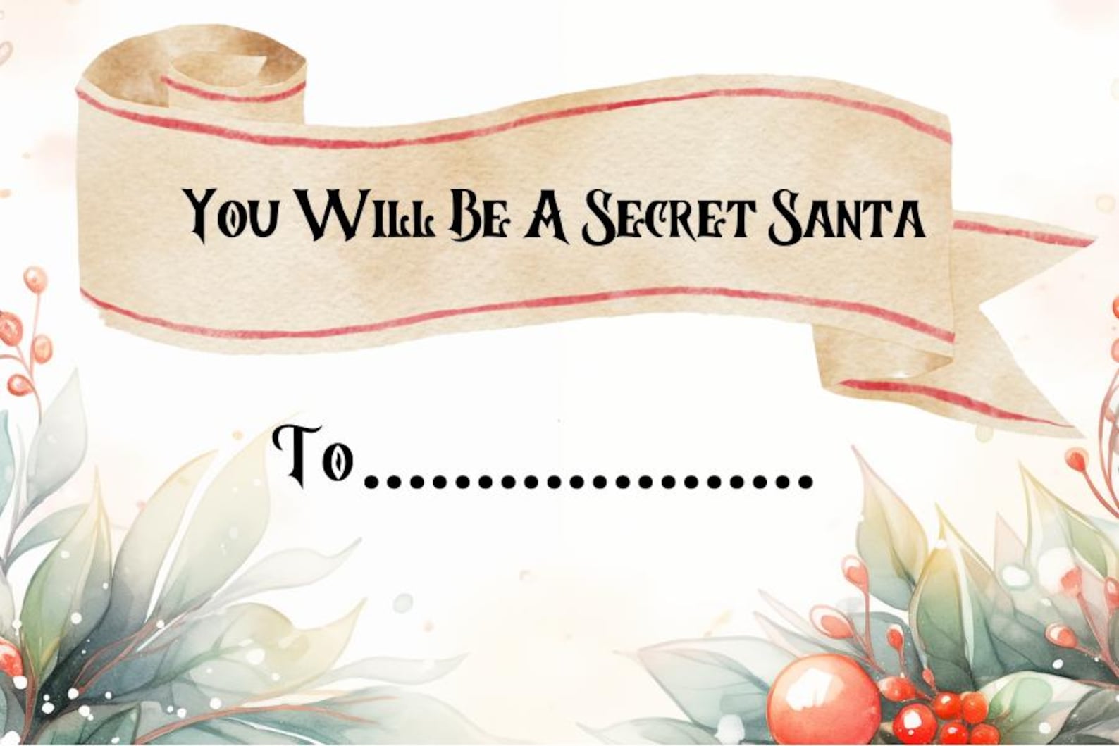 Secret Santa Questionnaire Printable Bundle for Workplace Secret Santa ...