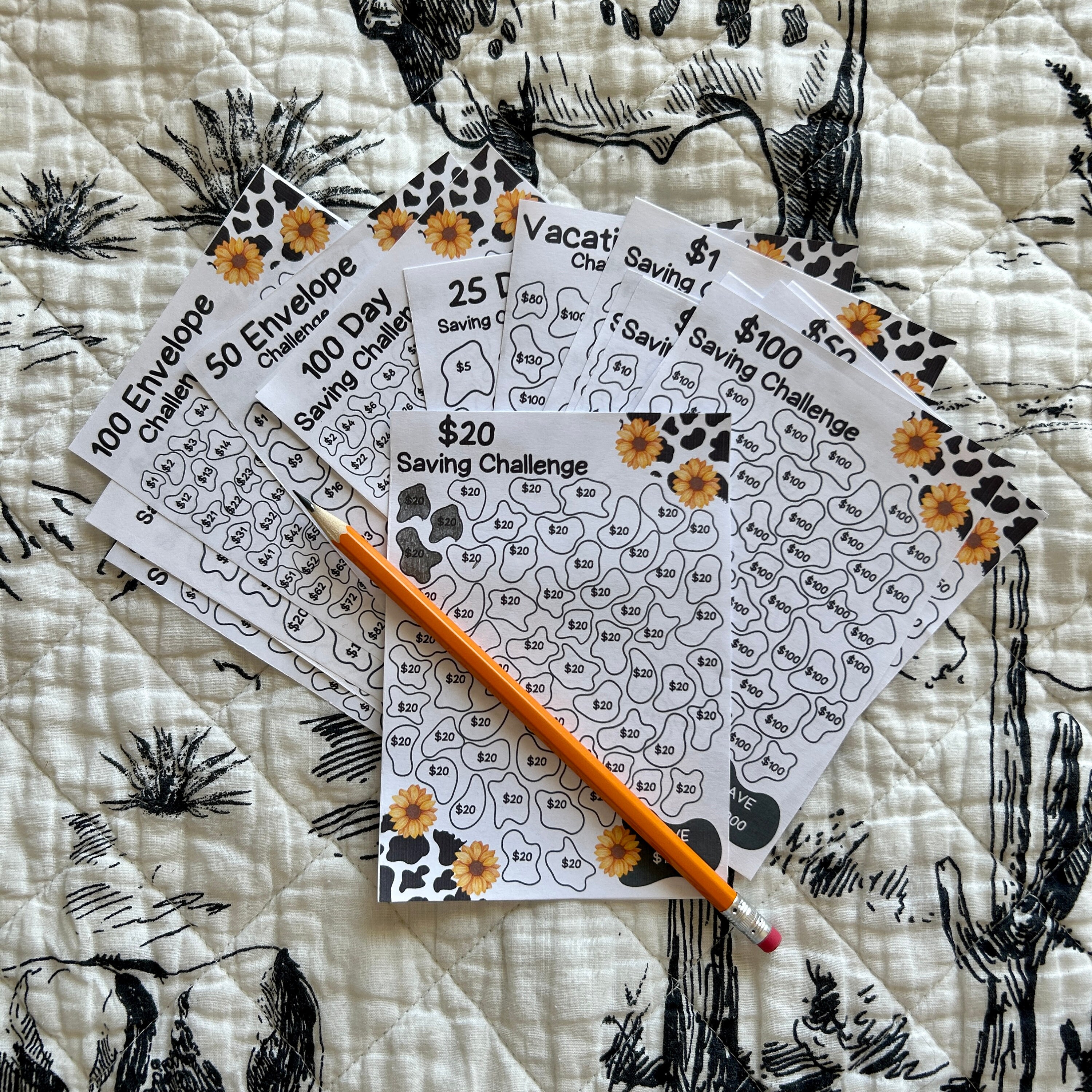 PRINTABLE Money Saving Challenge, Savings Tracker Bundle, Envelope ...