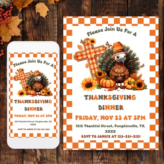 Christian Thanksgiving Invitation Thanksgiving Meal Community Outreach