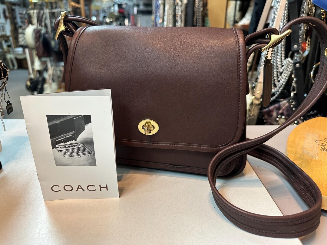 Coach Vintage Rambler Legacy Shoulder Bag Dark Brown Never Used - Etsy