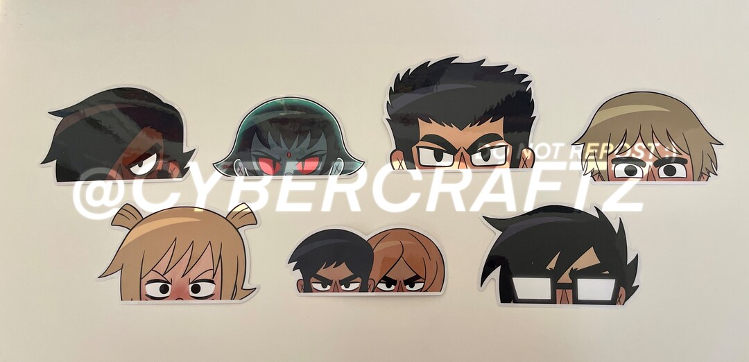 IN STOCK | Scott Pilgrim League of Evil Exes Car Peeper Stickers - Etsy