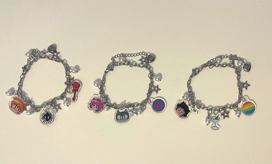 IN STOCK | Scott Pilgrim Charm Bracelets - Etsy
