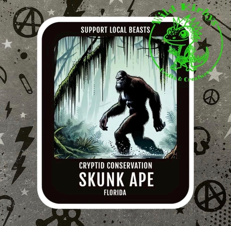 Skunk Ape of Florida Sticker - Etsy