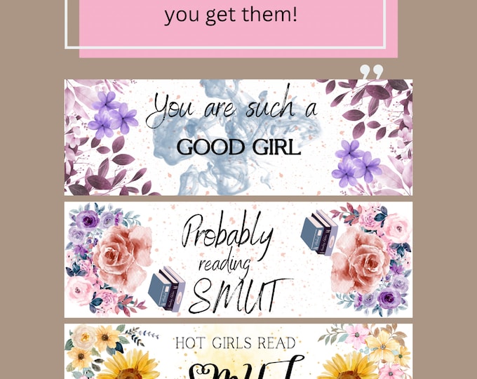 Funny Bookmarks Bundle Redesign/snarky Bookmarks/watercolor Printer ...
