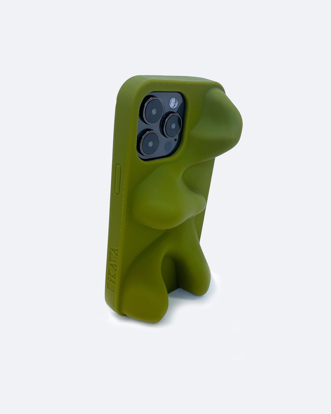 Ishi Silicone iPhone Case, Grip and Stand in Sage Green - Etsy